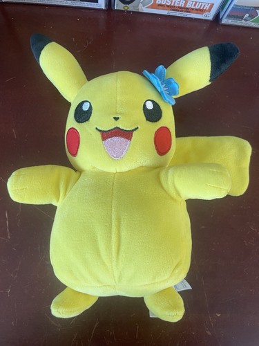 Pokemon 8” Pikachu Blue Flower Aloha Plush Licensed Hawaii Game Freak ...