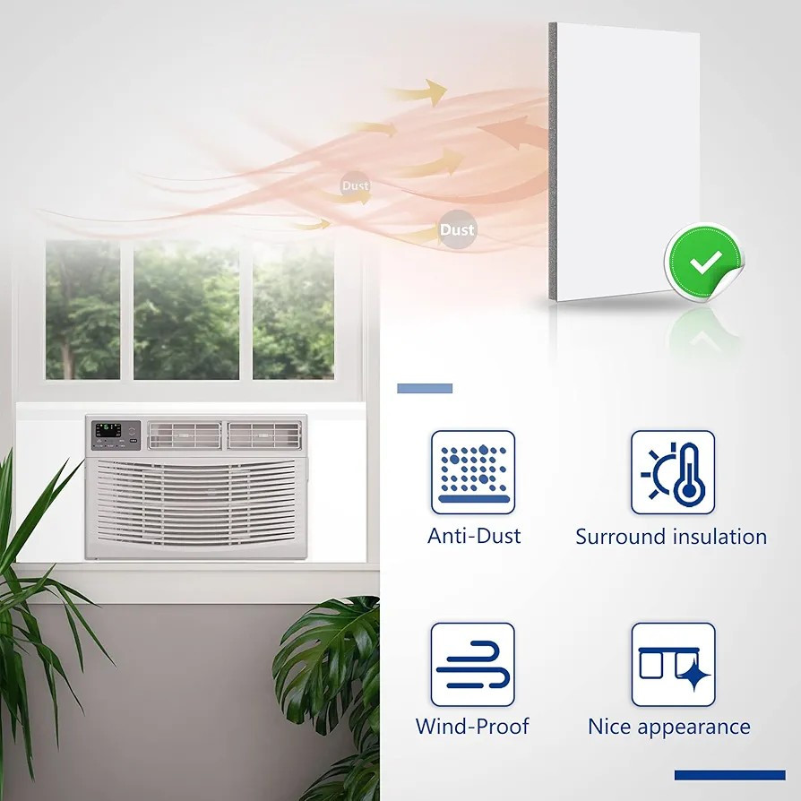 Window Air Conditioner Surround Foam Insulation Panels, Ac Side ...