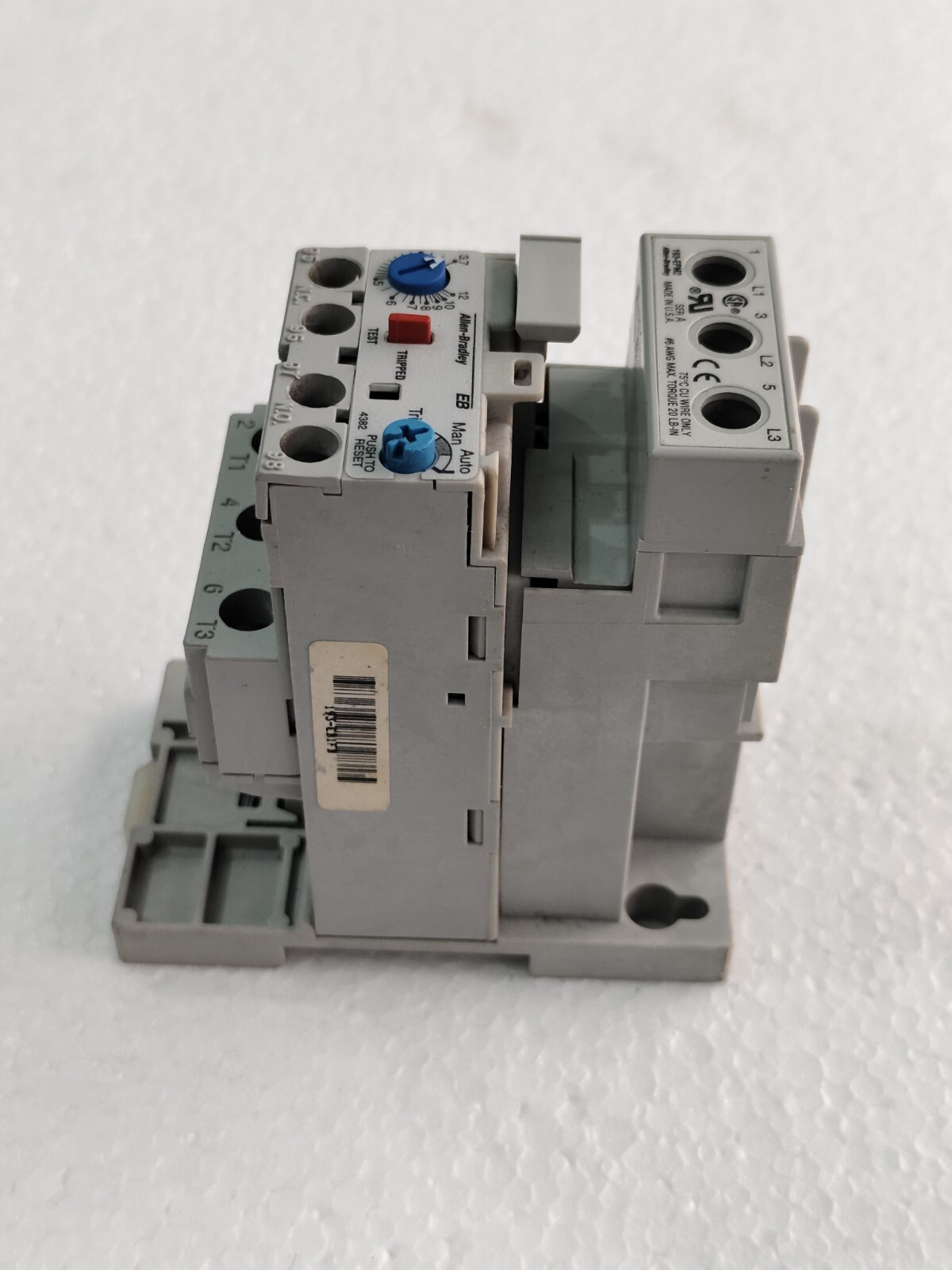 ALLEN BRADLEY 193-EB1FB SERIES B WITH 193-EPM2 OVER LOAD RELAY FREE FAST SHIP | eBay