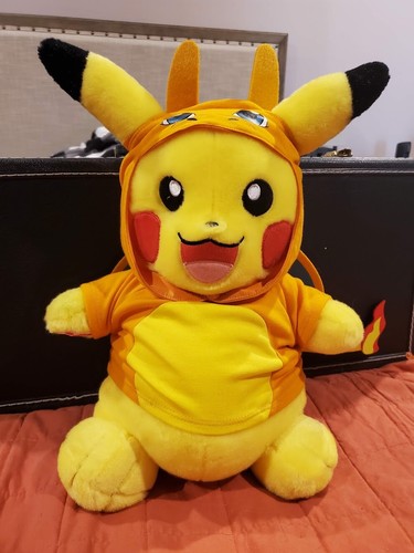 Build a Bear Pokemon Pikachu 18" Plush w/ Charizard Outfit | working ...