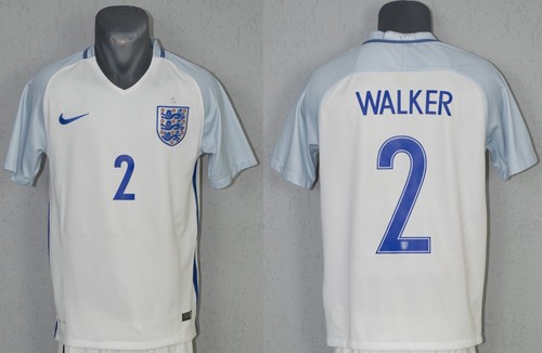 England Walker Jersey Euro 2016 Home Football Soccer Mens Nike Shirt ...