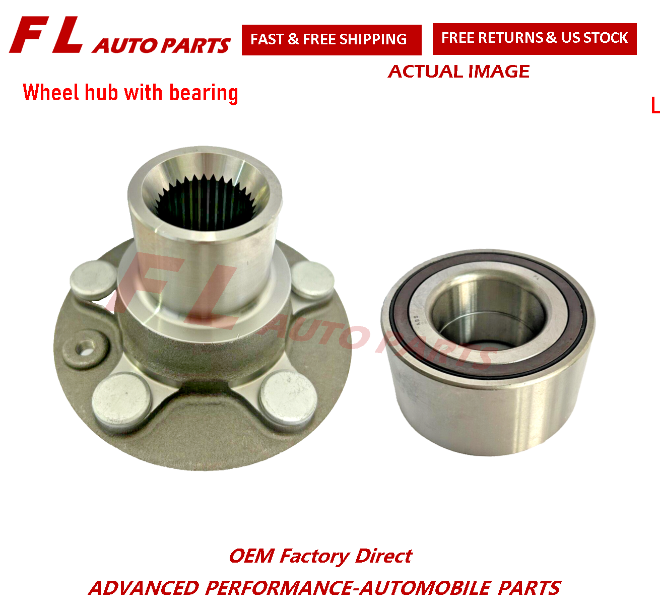 Front Wheel Hub & Bearing For Land Rover Discovery Sport 2015-2023 ...