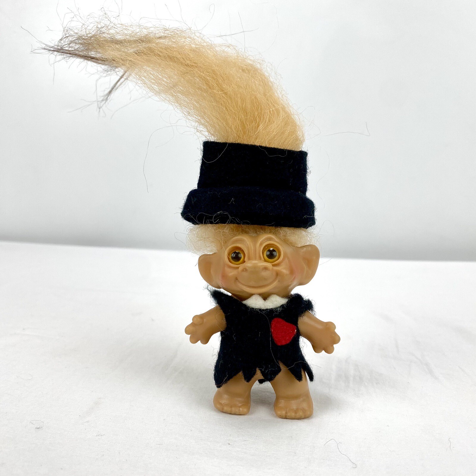 Vintage 1960's Dam-Era TAB TROLL Doll Tibetan Yellow Mohair & Gold ...