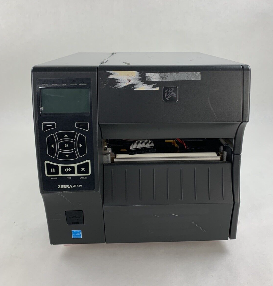 Zebra ZT420 Direct Thermal Shipping Label Printer No Printhead Parts ...
