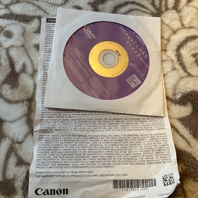 Setup DVD ROM for Canon imageCLASS MF240 Series Printer MF249dw MF247dw ...