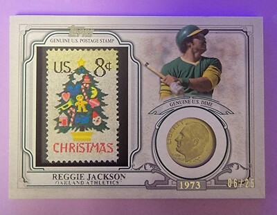 2016 Topps World Champion Coin and Stamps Dime #WCCSRRJ Reggie Jackson ...