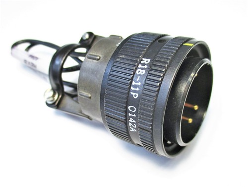 R18-11P Circular Cannon Plug 10 Place W/ Glenair MS27291-5 Cable Clamp ...