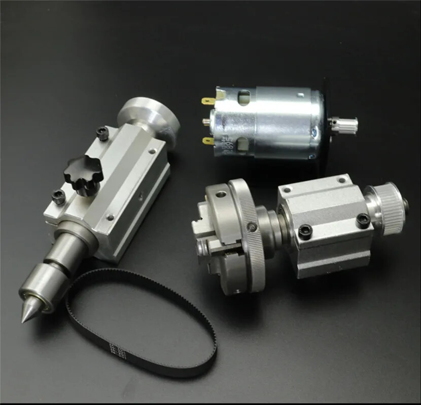 Woodworking Rotary Lathe Spindle 50 Three-jaw 65 Four-jaw 80 Chuck Pin ...