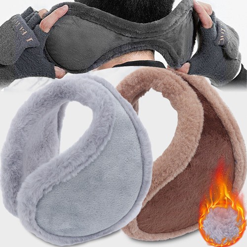 Mens Behind Band Head Ear Warmers Women Winter Ear Muffs Fleece Plush ...