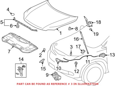 Genuine OEM Front Hood Stop Buffer For Toyota 533840R030 | eBay