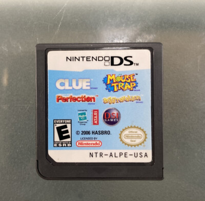 Clue/Mouse Trap/Perfection/Aggravation (Nintendo DS, 2007) Cart Only ...