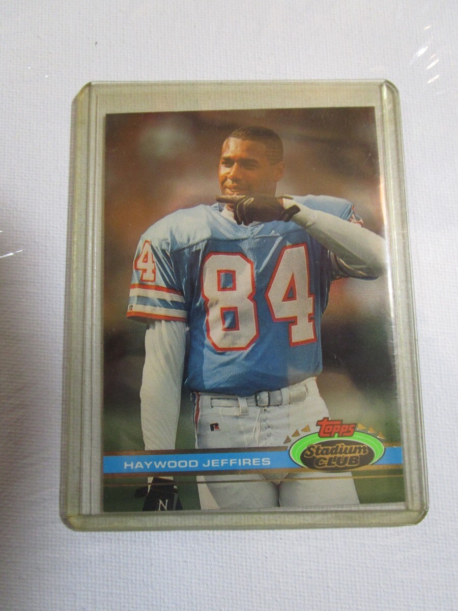 1991 Stadium Club Haywood Jeffires Houston Oilers Card #479 | eBay