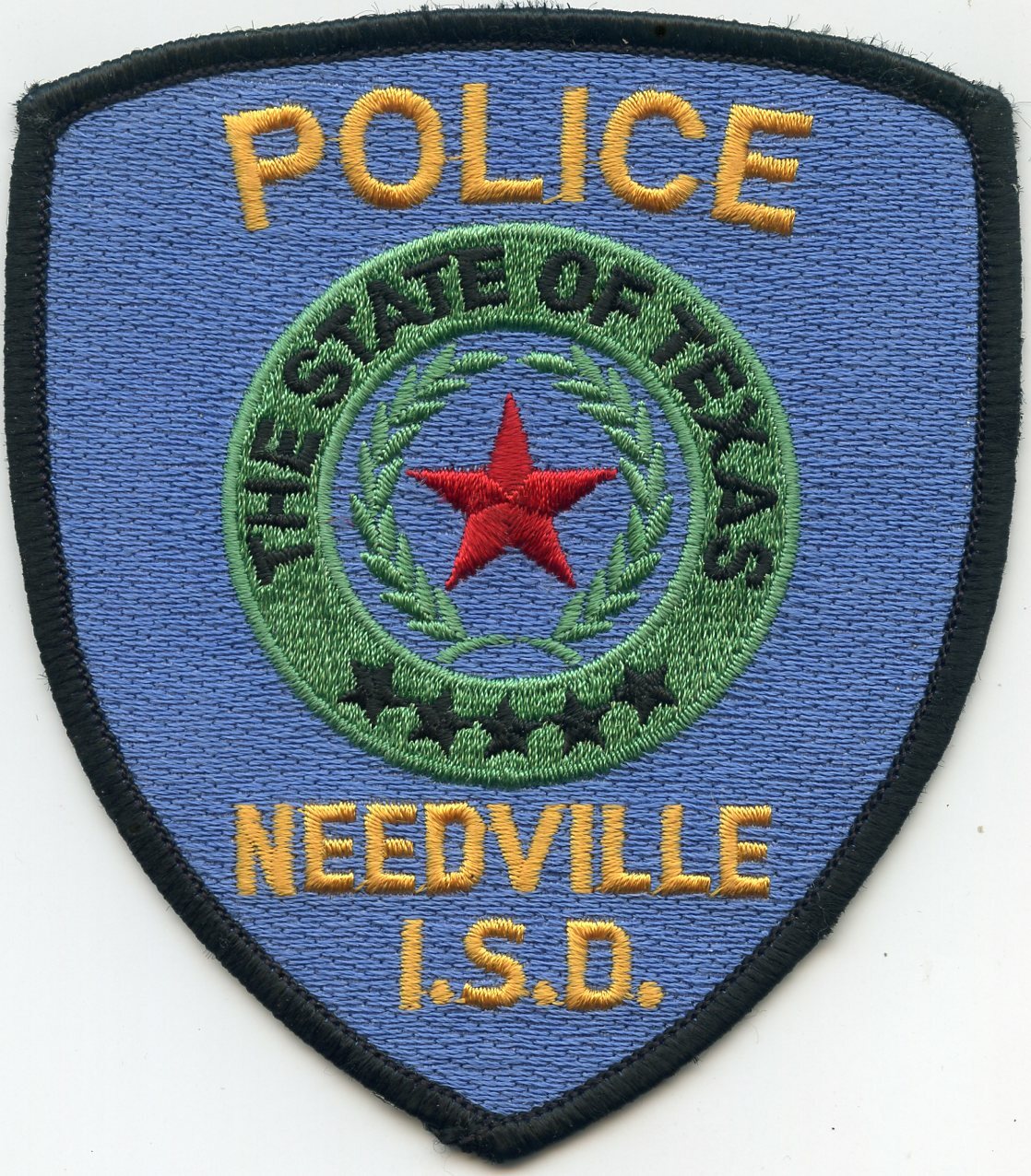 NEEDVILLE Independent School District ISD TEXAS POLICE PATCH | eBay