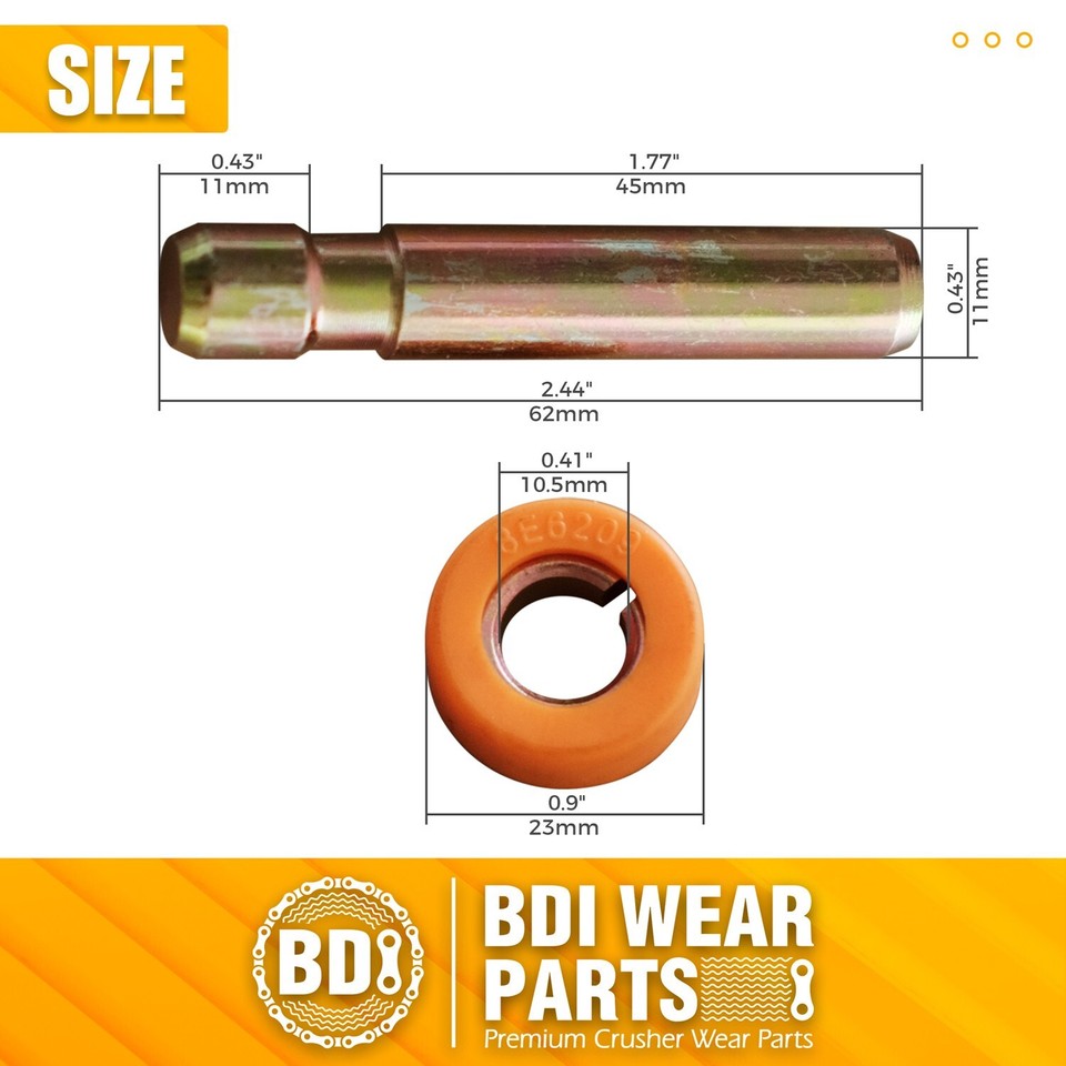 8E6208 Pin with 8E6209 Retainer Fits CATERPILLAR CAT J200 1U3202 Teeth ...