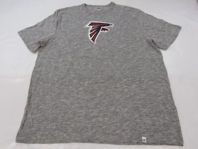 New Atlanta Falcons Mens 2XL Heather Gray Majestic Shirt w/ Distressed ...