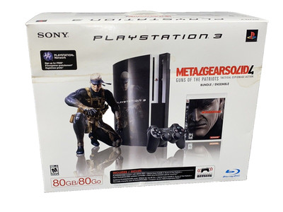 Sony PlayStation 3 Metal Gear Solid 4: Guns of the Patriots 80GB Piano ...