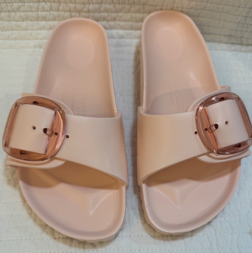 BIRKENSTOCK NIB MADRID BIG BUCKLE EVA WATERPROOF LIGHT ROSE PINK 37 L6 ...