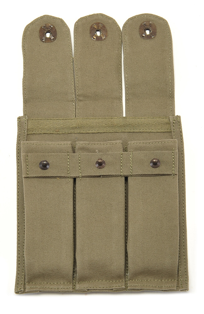 WW2 US Rigger made M1 Carbine 3 Cell Magazine Pouch Marked JT&L 1944 | eBay