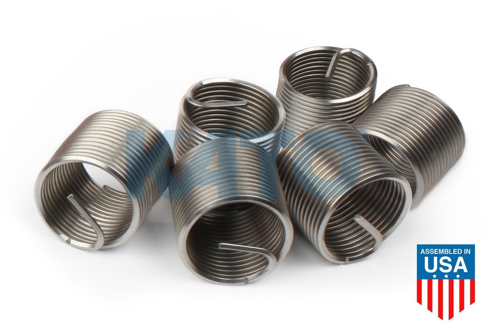 7/16-20 Thread Repair Pack 6 Inserts Perma-Coil 208-207 Fits Helicoil ...