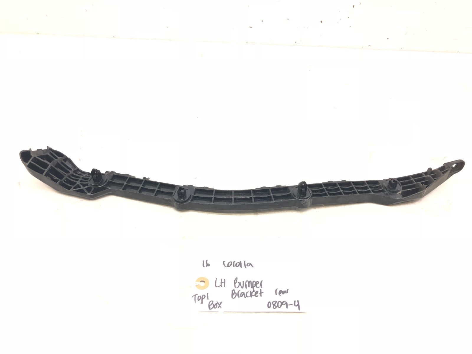 14-16 TOYOTA COROLLA REAR DRIVER LEFT BUMPER RETAINER BRACKET OEM 52575 ...