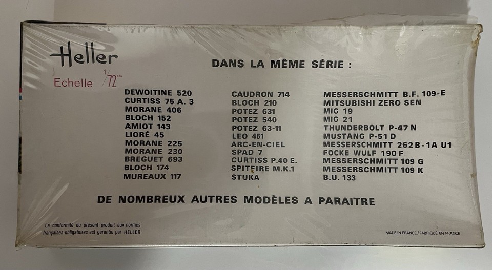 Heller 1:72 Caudron Renault C635 "Simoun" Vintage Kit No. 165 Factory ...