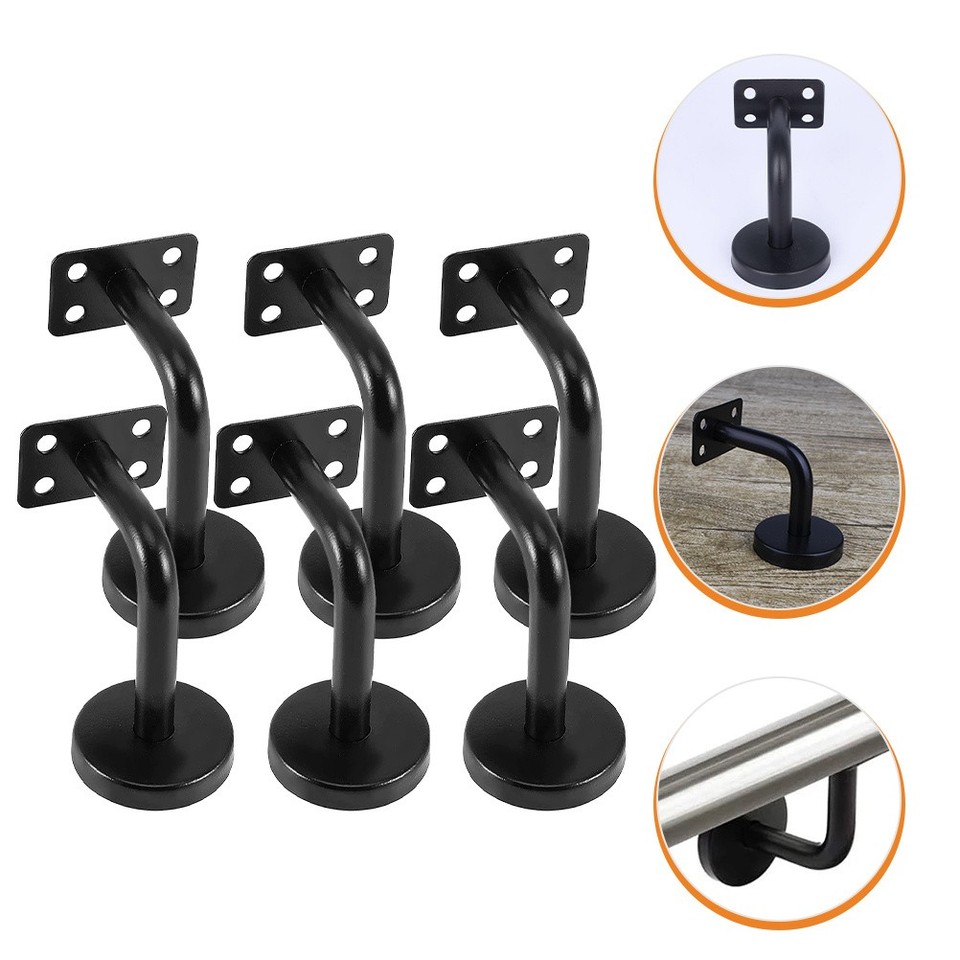 6 Pcs Wooden Railing Parts Staircase Handrail Bracket Baby Brackets ...
