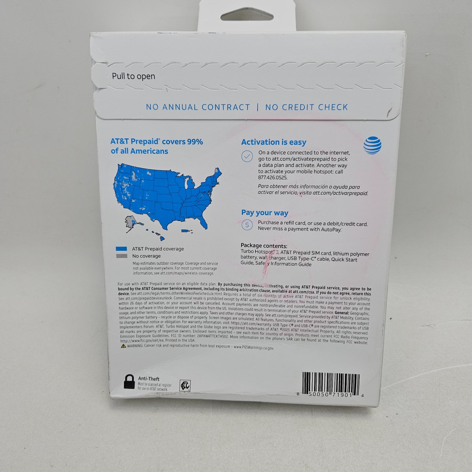 AT&T Turbo Hotspot 3 256 MB Black Prepaid Hotspot Connects Up to 16 ...