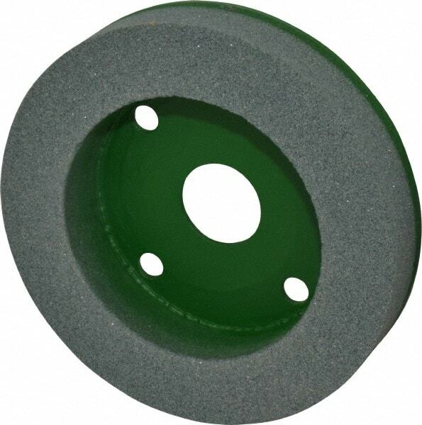 CGW 6" X 1" X 4" Green Silicon Carbide Plate Mounted Grinding Wheel ...