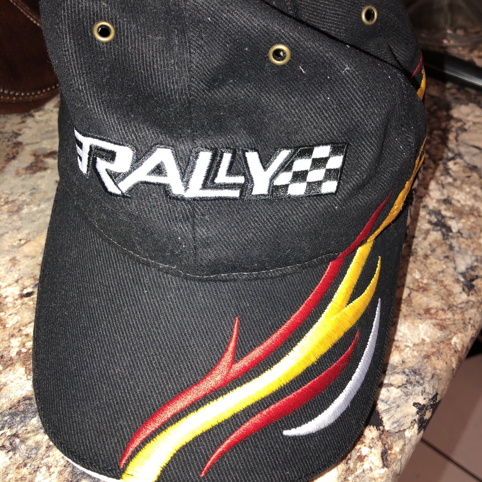 Vintage RALLY RACING cap ...Baseball Hat Old Truc… - Gem
