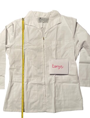 INFINITY MEDICAL CONSULTATION LAB COAT/JACKET ~L/S~SZ L ~ZIP FRONT~NWOT ...