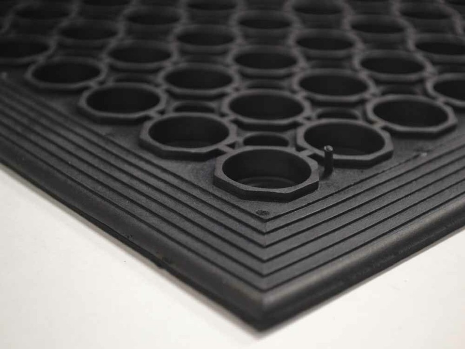 Large Rubber Mats Heavy Duty Ring Matting Entrance Big Safety Workplace ...