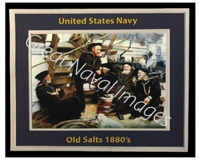 US Navy Canvas Print Old Salts Late 1800's | eBay