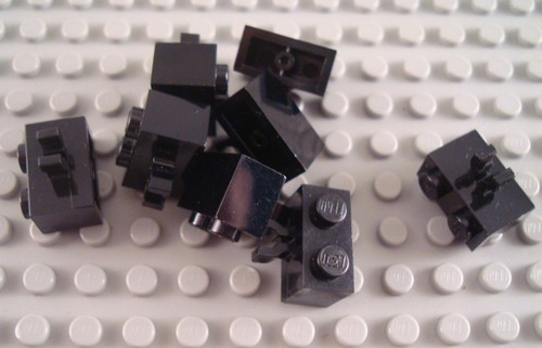 LEGO Lot of 8 Black 1x2 Specialty Bricks with Side Clip | eBay