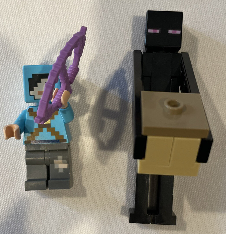 Lego Minecraft Enderman & Dragon Slayer mini figure | eBay