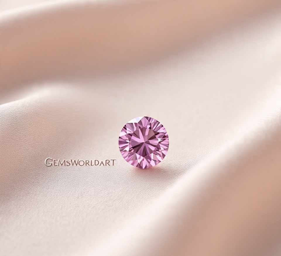 Ct 1 Natural Certified Fancy Pink Diamond Round Cut D Grade VVS1 | eBay