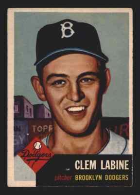 1953 Topps #14 Clem Labine - EX | eBay