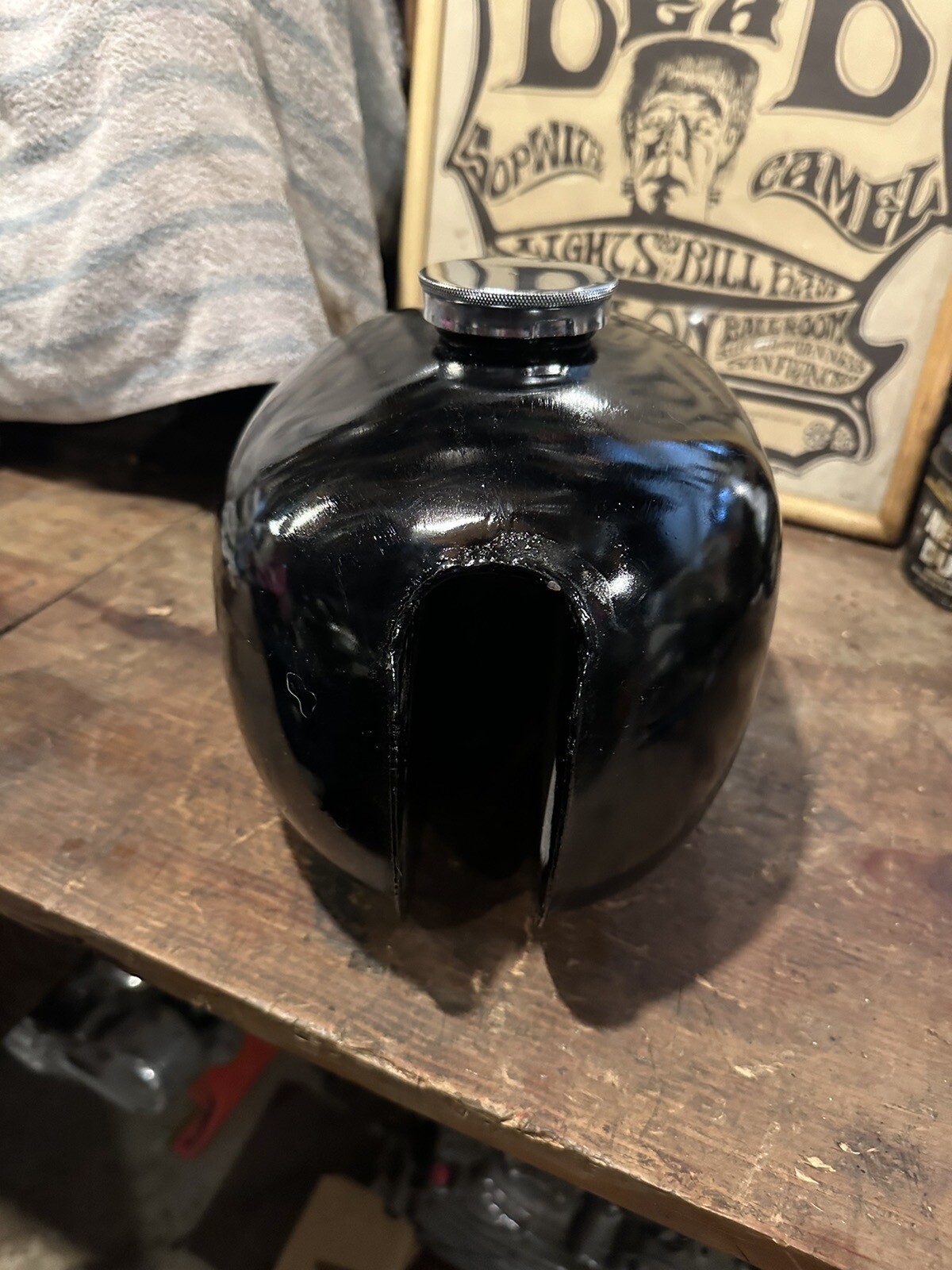 Harley NOS NIB Wassell Banana Gas Tank Chopper Vintage Panhead Fuel ...