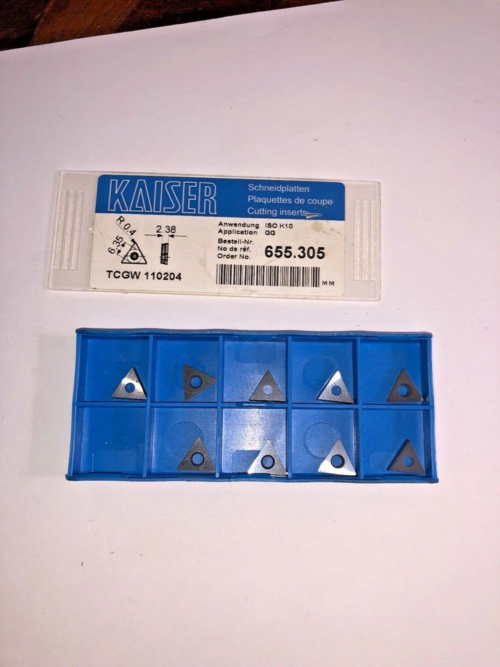 KAISER CARBIDE INSERTS QUANTITY 9 655.305 | eBay