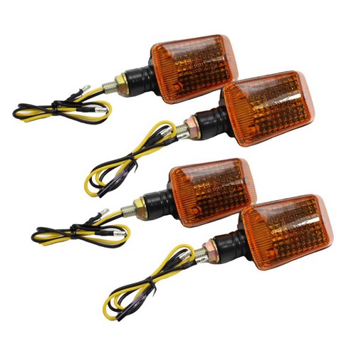 4x Motorcycle LED Turn Signal Blinker Light Indicator Lamp Amber | eBay