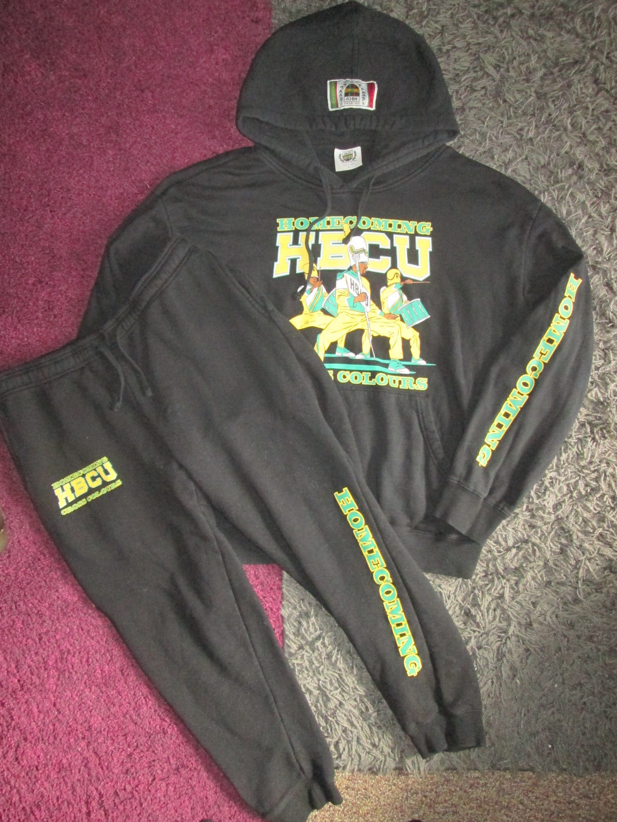 RARE CROSS COLOURS X HBCU HOMECOMING SWEATSUIT SIZE L… - Gem