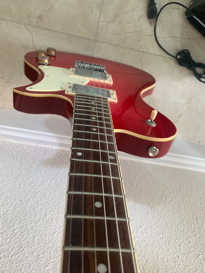 First Act ME-501 Electric Guitar Red & Ivory with Amp Cord, Wood Neck ...