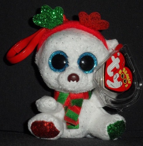 TY BEANIE BOOS - FROST the CHRISTMAS BEAR KEY CLIP -CLAIRE'S EXCLUSIVE ...