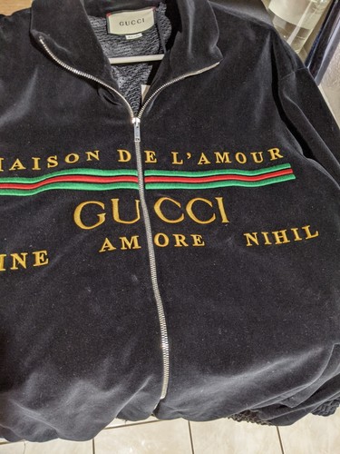 Gucci Bomber Zip Up Jacket Large Men With Tags | eBay