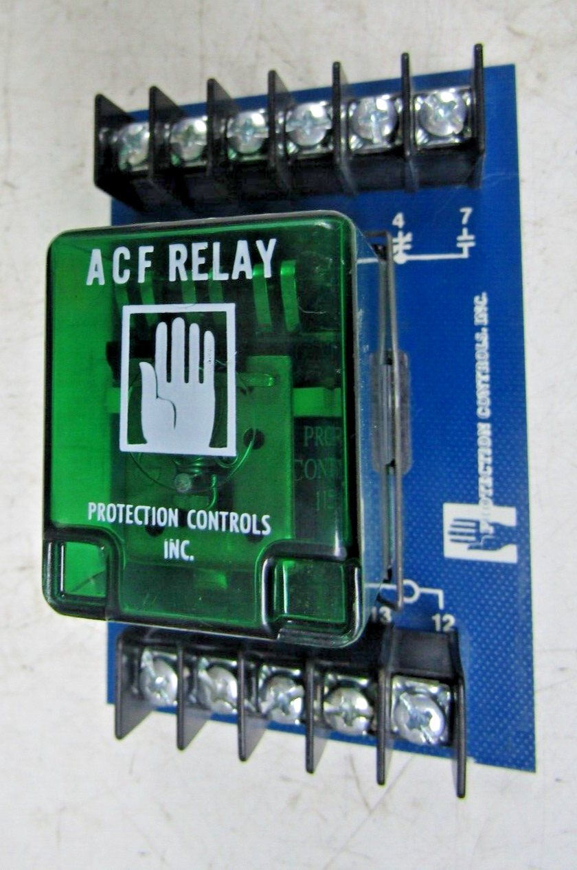 🔥 PROTECTION CONTROLS ACF RELAY 115 VAC 11 BLADE ON RELAY BOARD | eBay