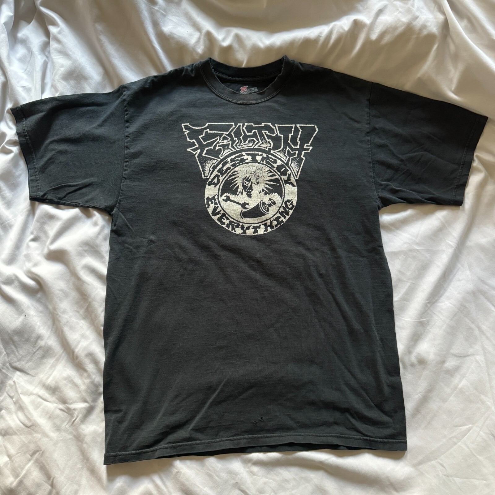 FILTH "Destroy Everything" Vintage Punk Rock T-Shirt Medium M Mens 90s ...
