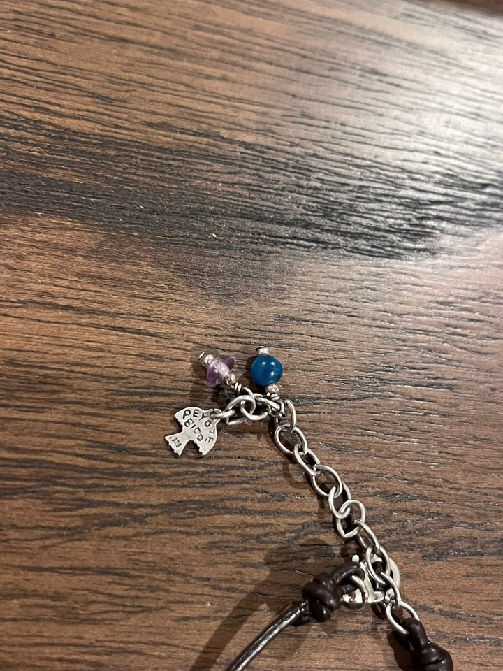 Sundance Catalog Perfectly Charmed Peyote Bird leather & 925S Gemstone ...