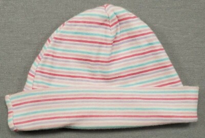 Baby Girl Clothes Gerber 0-6 Month Colorful Striped Infant Skull Cap ...