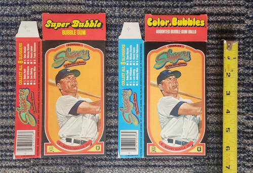 MICKEY MANTLE 1985 Donruss Sluggers Super Bubble Boxes BOTH Variations ...