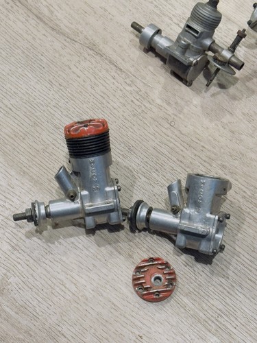 2X Vintage McCoy 35 Red Head Nitro & Glow Control Line Model Airplane ...