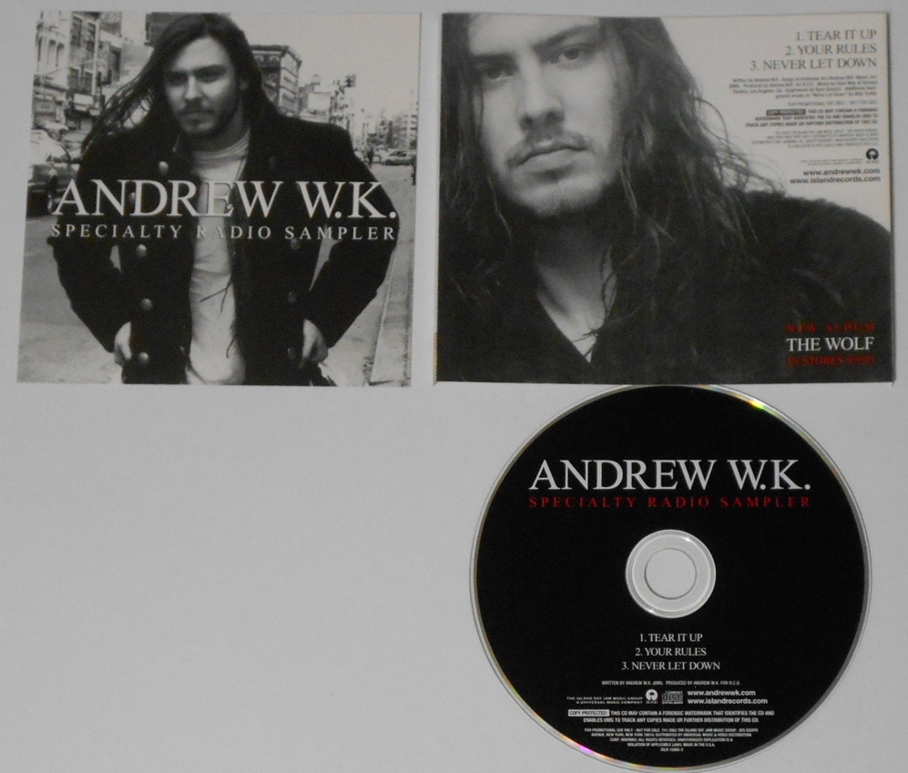 Andrew WK Specialty Radio Sampler 2002 U.S. promo cd hard-to-find | eBay